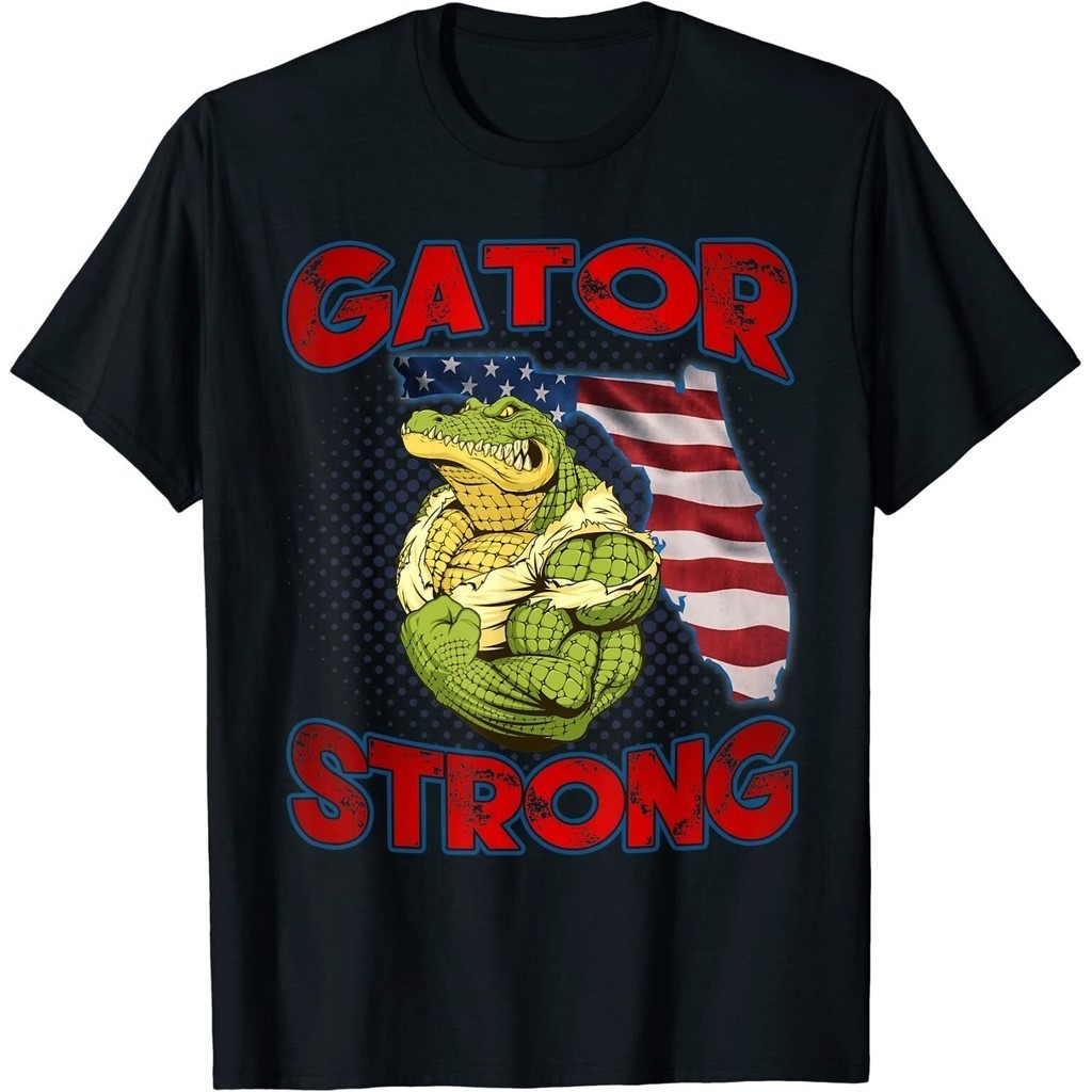 ใหม่ Gator Strong Florida State เสื้อยืด อเมริกันธง แผนที่ | Shopee ...