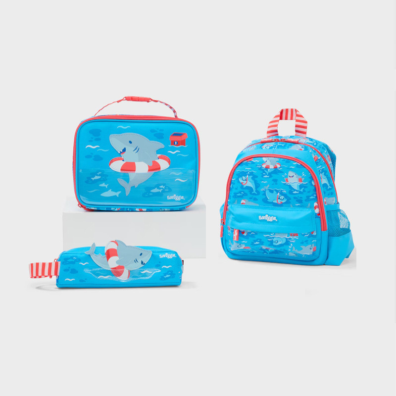 ออสเตรเลีย smiggle Mini กระเป ๋ านักเรียนขนาดเล ็ ก Blue Game Shark ...