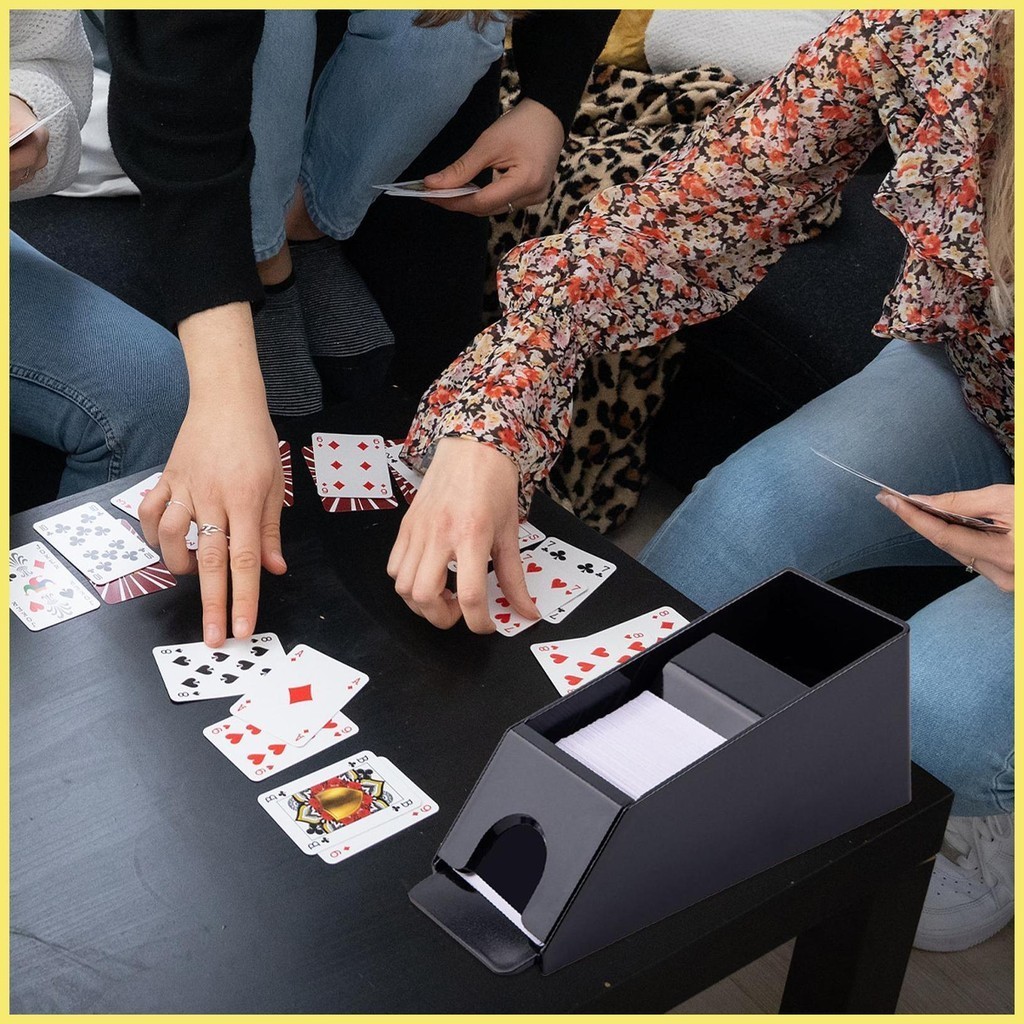 ตัวแทนจําหน่ายการ์ด Blackjacks Dealing Shoe 4/6-Deck เกมกระดานแบบใช้ ...