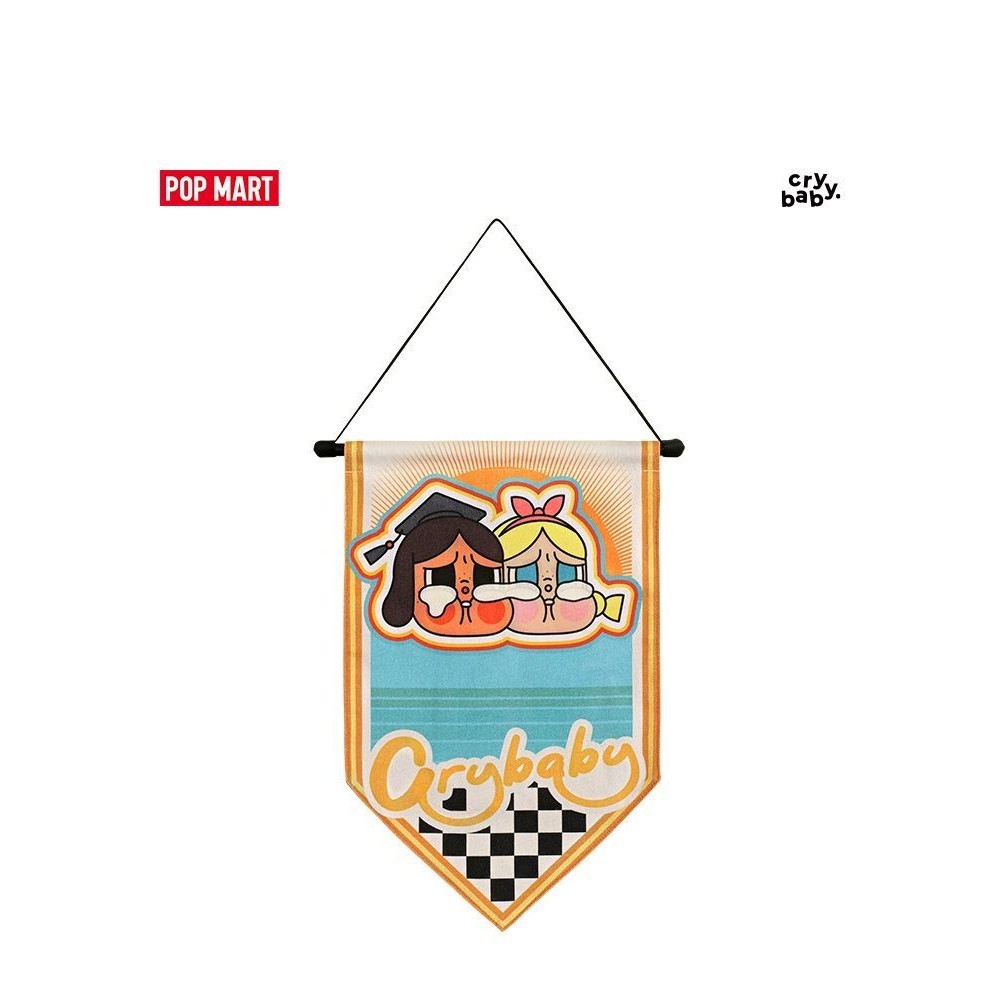 ของแท้อย่างเป็นทางการ POPMART CRYBABY Sunset Concert Badge แขวนธงชุด ...