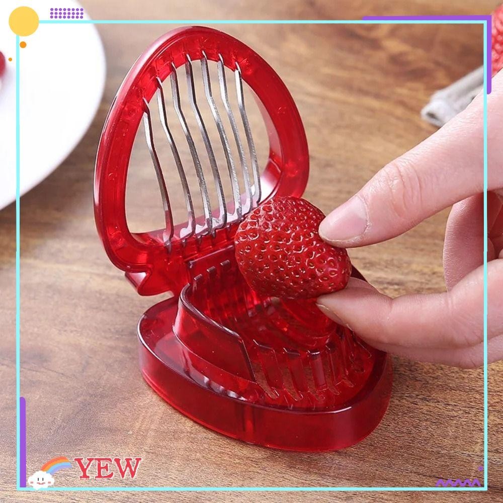 Yew เครื่องตัดสตรอเบอร์รี่, สแตนเลสผลไม้ Leaf Stem Remover Strawberry ...