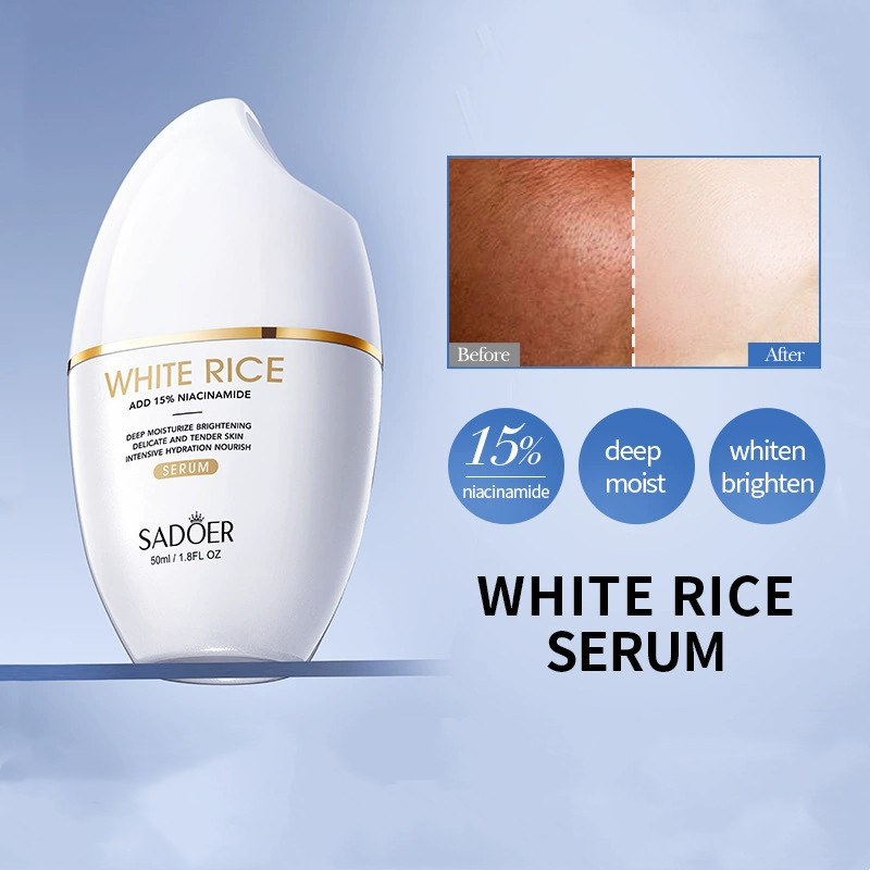 Sadoer White Rice Nicotinamide Essence Whitening Brighten Moisturising ...