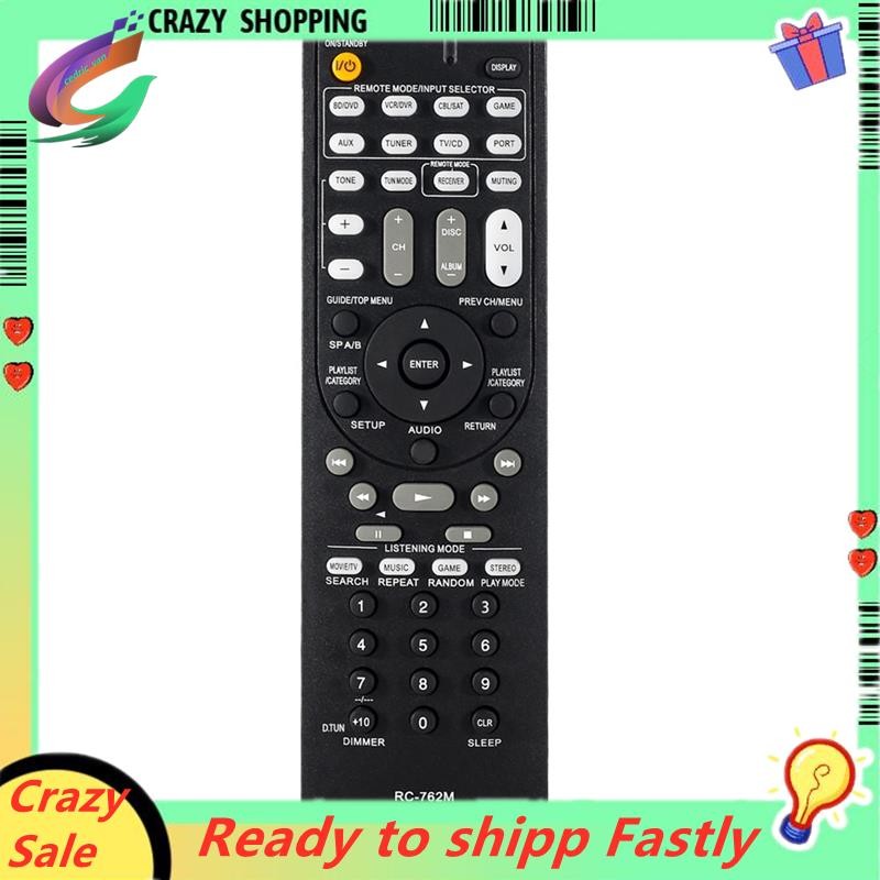 1 ชิ้นรีโมทคอนโทรลเปลี่ยน RC-762M อุปกรณ์เสริมสําหรับ Onkyo AV ตัวรับสัญญาณ HT-R380 HT-R290 HT ...