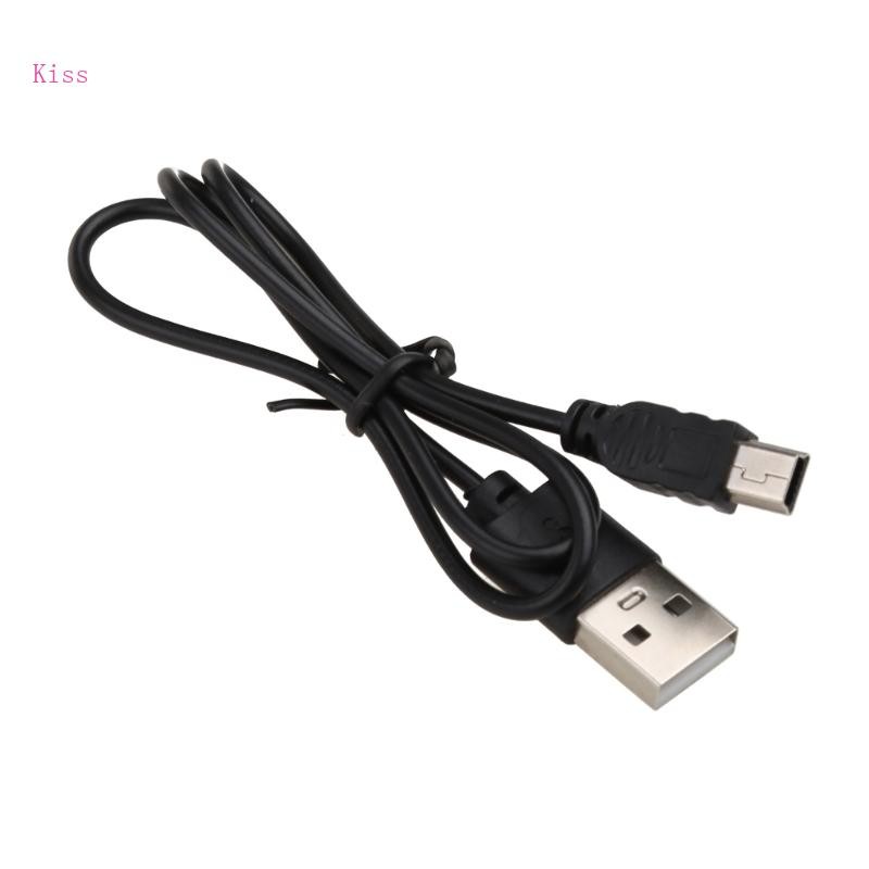 Kiss 200 มม.แบบพกพาสีดํา USB 2 0 สั้นชาย Mini 5 Pins อะแดปเตอร์สายไฟสาย ...