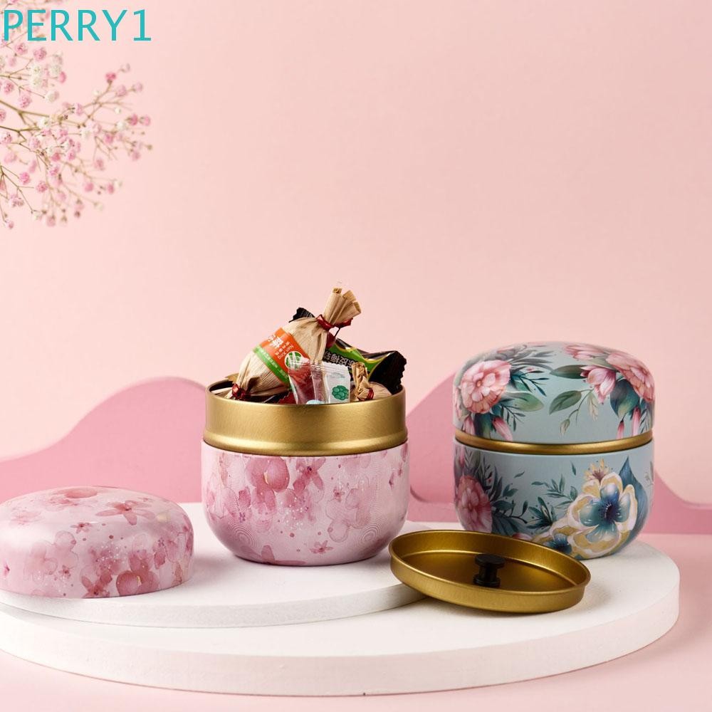 Perry Tea Cans คอนเทนเนอร์สไตล์ญี่ปุ่นงานรื่นเริงแบบพกพารอบกล่องขนมขนาด ...