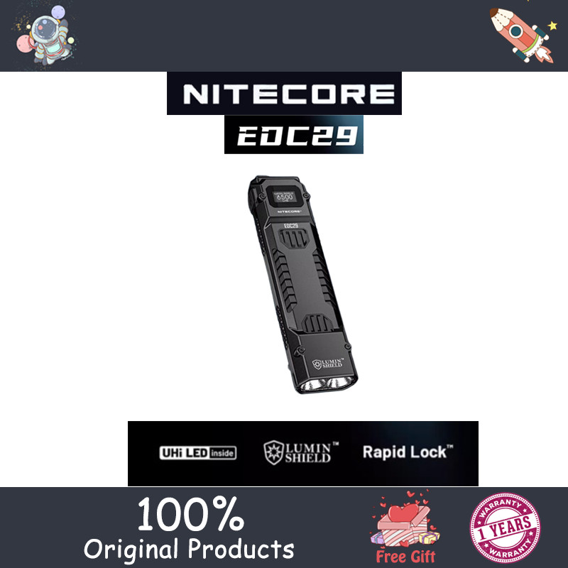 Nitecore edc29 Outdoor tactical high-intensity self-defense mini ไฟฉาย ...