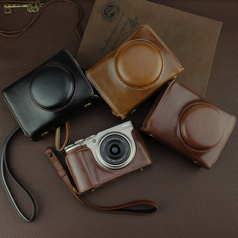 Fuji XF10 Micro-Single กระเป๋ากล้อง XF10 ฐานเปิดรู XF10 เฉพาะเคสหนัง ...
