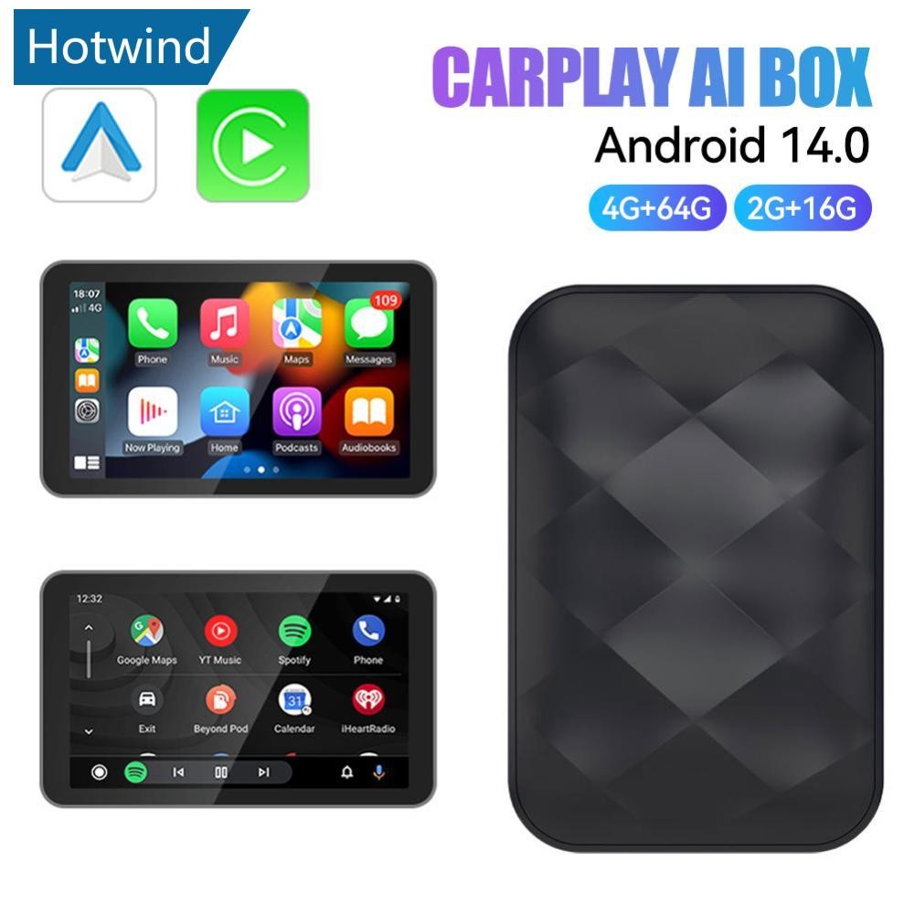 Hw อัพเกรด 3IN1 Android14 Wireless Carplay Android อะแดปเตอร์อัตโนมัติ Plug & Play สําหรับ ...