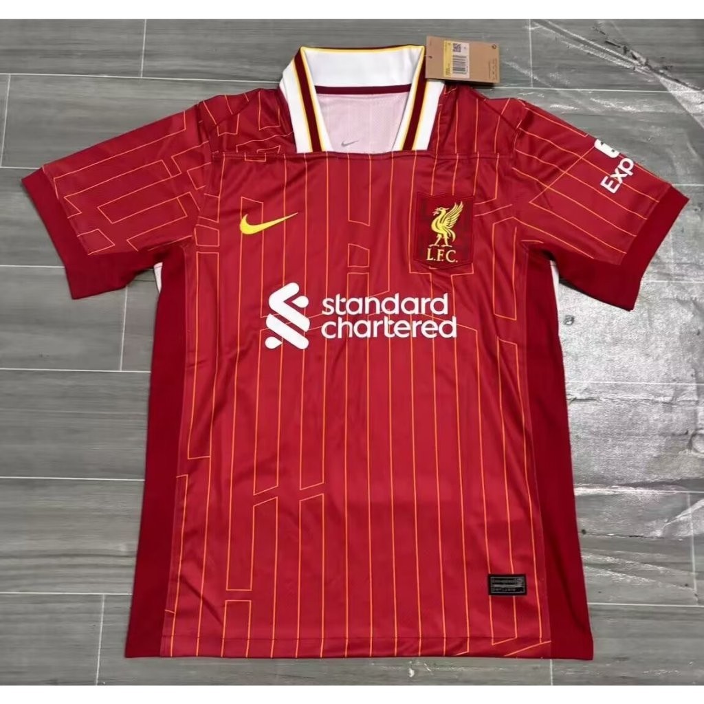 เสื้อกีฬาแขนสั้น ลายทีมชาติฟุตบอล Liverpool 2425 คุณภาพสูง | Shopee ...
