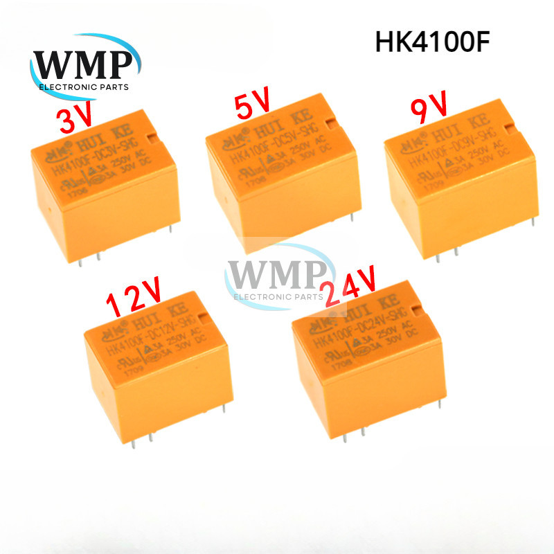 Original HUI KE RElay HK4100F 6Pin SHG 3V 5V 9V 12V 24V HK4100F-DC3V ...