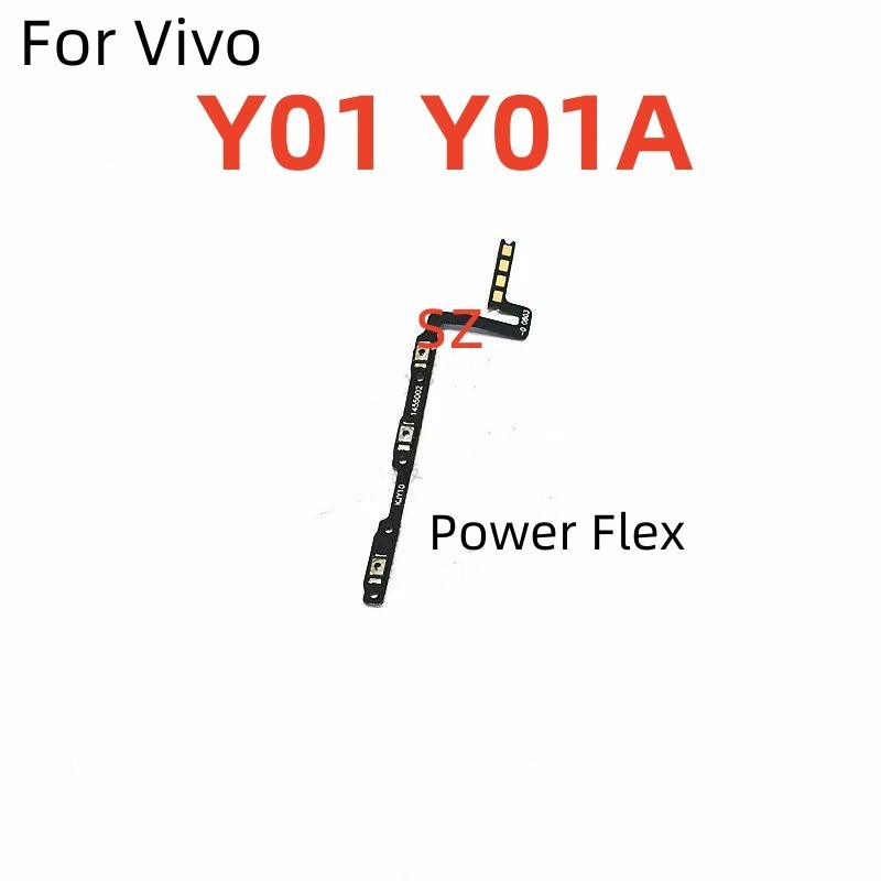 สําหรับ Vivo Y01 Y01A ปุ่มเปิด/ปิดปุ่มสวิทช์ด้านข้าง Key Volume Up Down ...