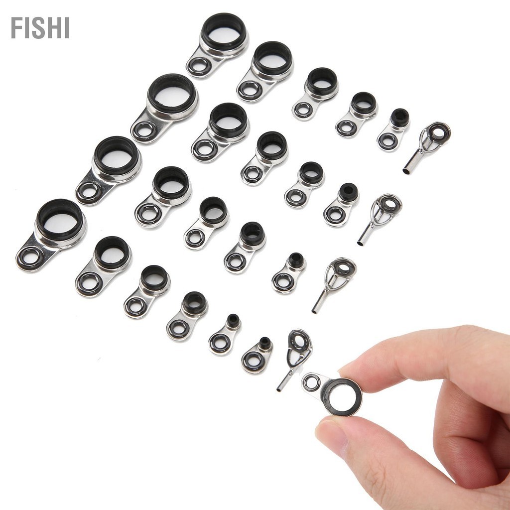 Fishi 25 in 1 ชุด Universal Rock Casting Tackle ประมง Rod Guides Line ...