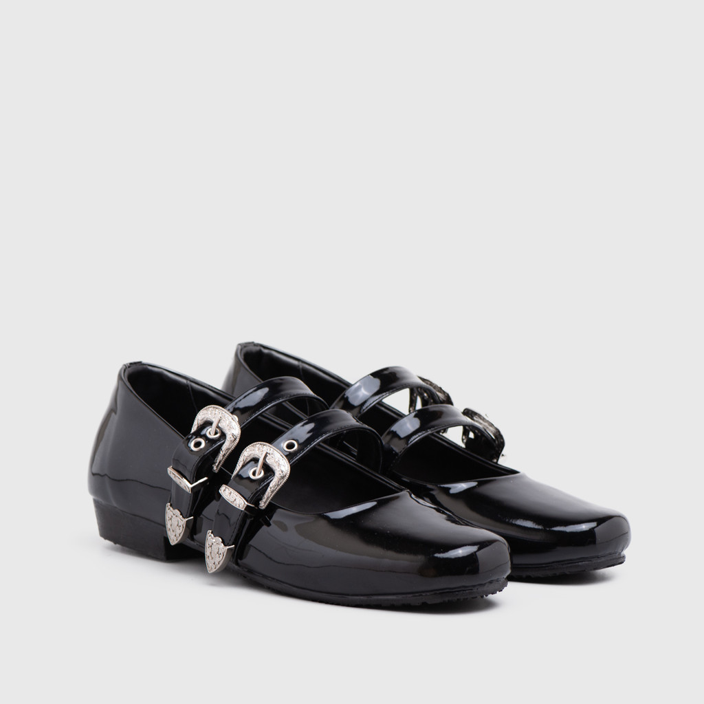 Baleva Flat Shoes Pantera Black | Shopee Thailand