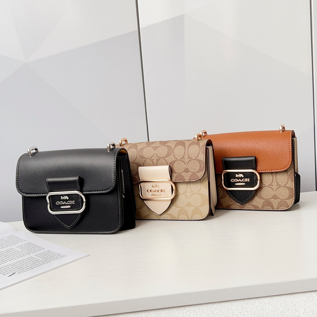 Morgan Square Crossbody CL429 CL416 CL462 หนังวัว พนัง กระเป๋าสะพายข้าง ...