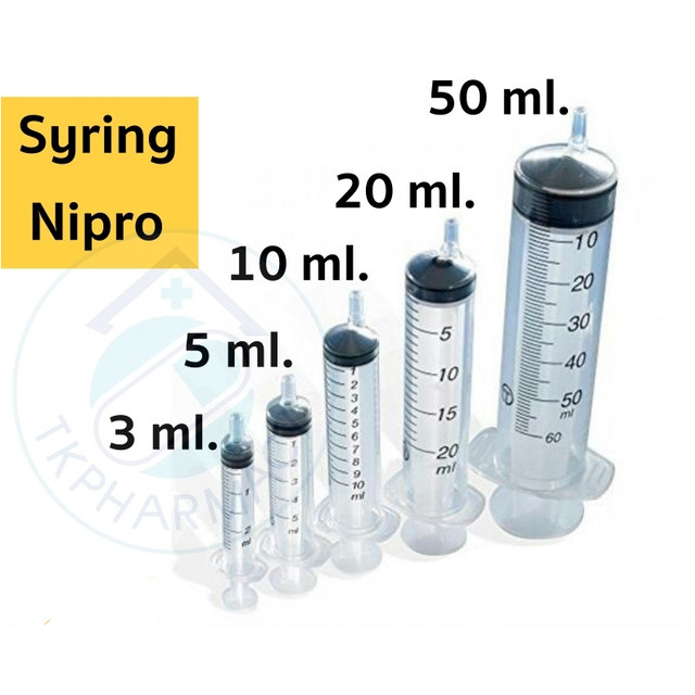 Syringe Syring Nipro กระบอกล้างจมูก กระบอกฉีดยา ***พลาสติก*** | Shopee ...