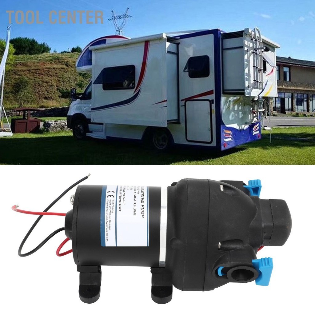 Tool Center ปั๊มน้ำไดอะแฟรมแรงดันสูง Micro Booster 2.1GPM 8LPM DC12V ...