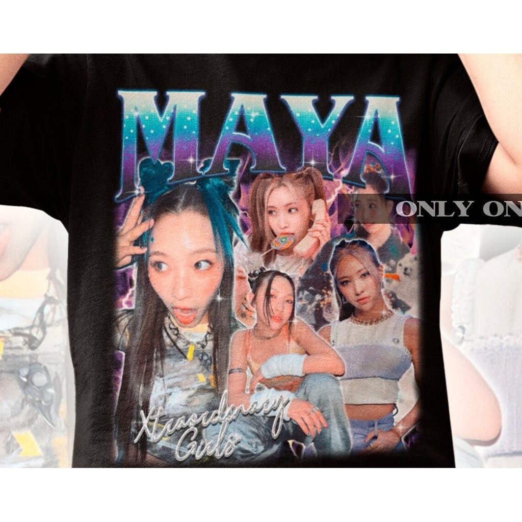 XG Maya bootleg 90S Tee - XG เสื้อยืดย้อนยุค-kpop merch-kpop shirt-Jpop ...