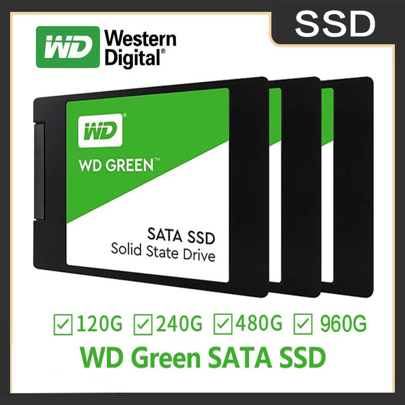 Western Data SSD 120GB 240GB 480GB 1TB SATA3 2.5 นิ้ว WD Green Solid ...