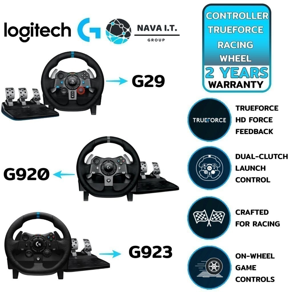 🛵มีส่งด่วน💨 LOGITECH G29 G923 DRIVING FORCE RACING WHEEL เหมาะสำหรับ ...