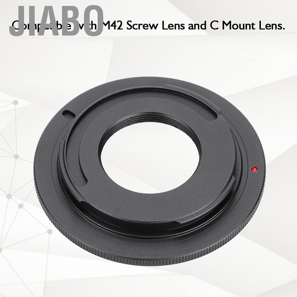 Jiabo แหวนอะแดปเตอร์กล้องวัตถุประสงค์คู่ M42 / C Mount เลนส์ภาพยนตร์กับ ...
