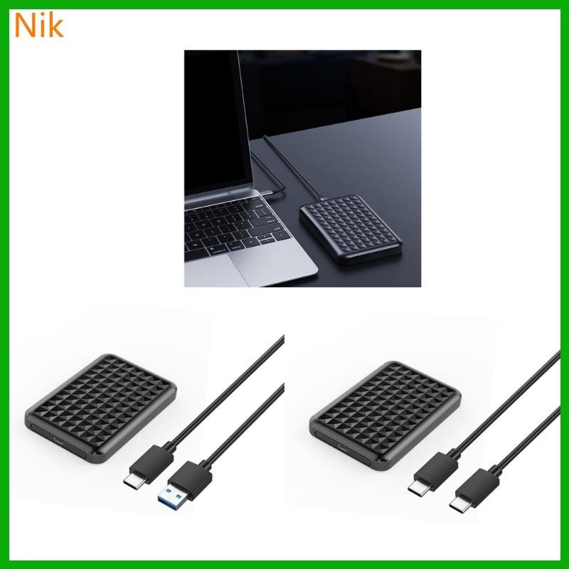 Niki External SSD Storage Case สําหรับ 2 5 ไดรฟ์ UsbA UsbC 6Gbps ...