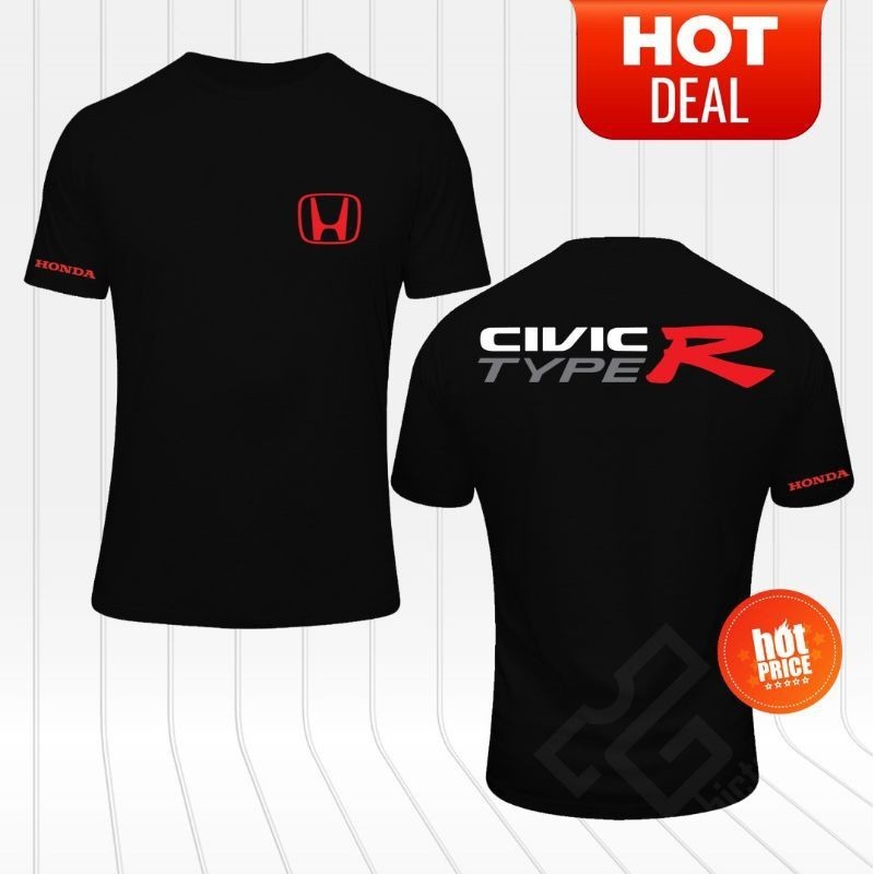 T Shirt Cotton Honda Civic Type R Logo Short Sleev เซ็กซี่ หนาๆ สวยๆ ...