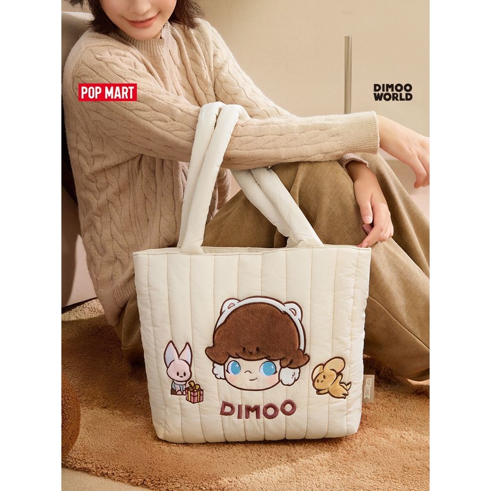 P POPMART POPMART Warm Series DIMOO Cloud Bag กระเป๋าสะพายแฟชั่นอิน ...