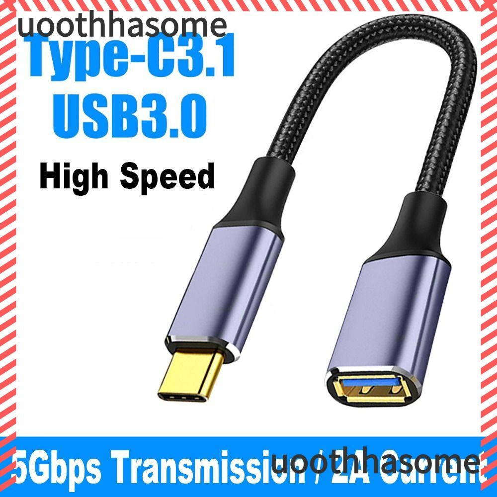 Uoothasome Type-C ถึง USB 3.0 สาย, สายต่อความเร็วสูงชายกับหญิง, แล็ปท็อปรถ U Disk OTG Adapter ...