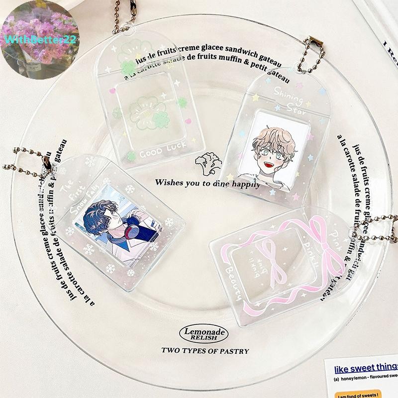ด้วยดีกว่า Ins การ์ตูน Photocard ผู้ถืออะคริลิค Kpop การ์ดกรณี Idol ...