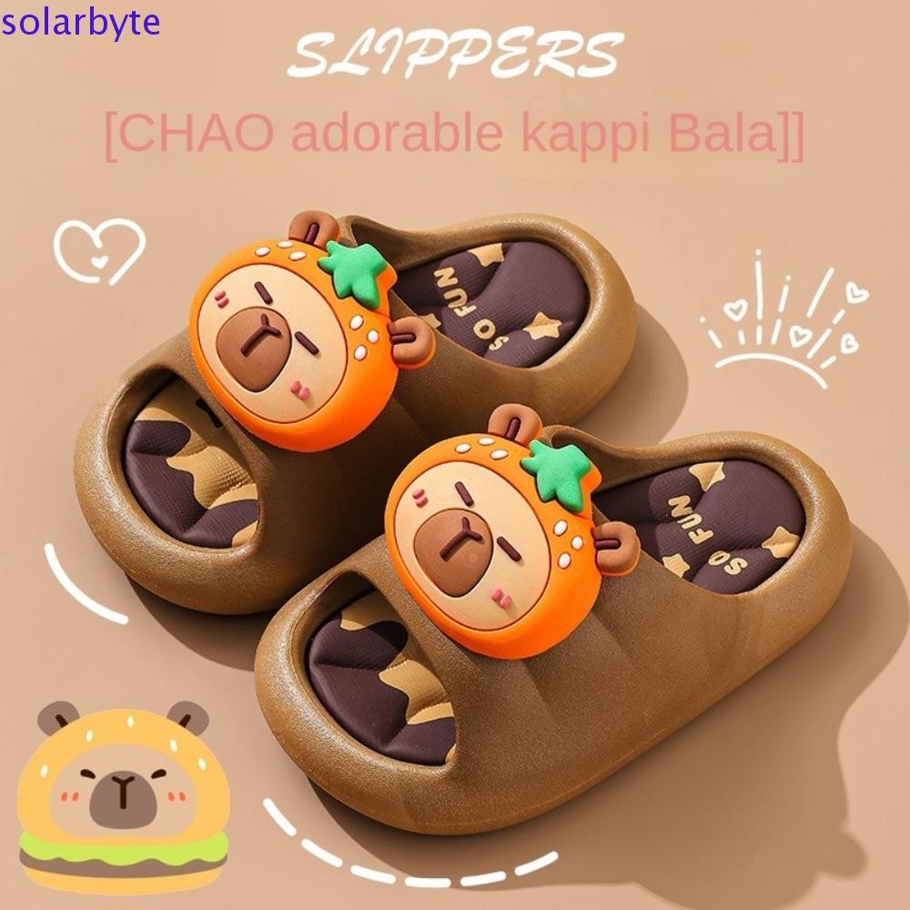 Solarbyte รองเท้าแตะการ์ตูนสัตว์, แพลตฟอร์ม PVC Capybara รองเท้าแตะเด็ก, Creative Soft สบาย Anti ...