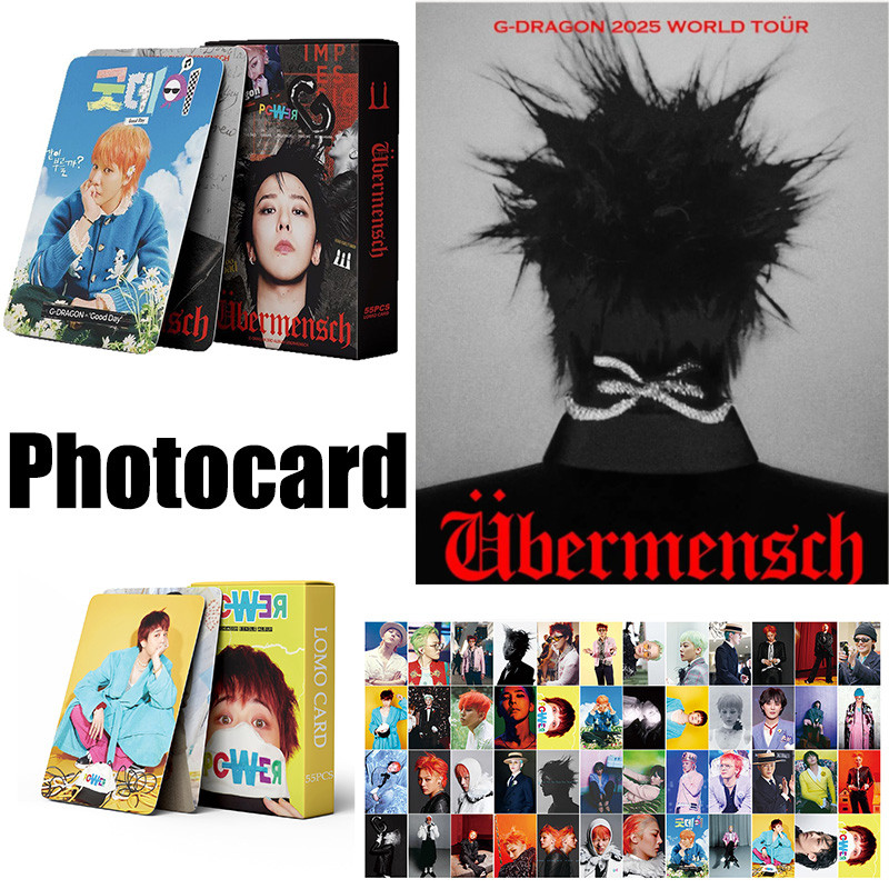55 ชิ้น/กล่อง G-DRAGON อัลบั้มที่ 3 bermensch Photocard G-DRAGON ...