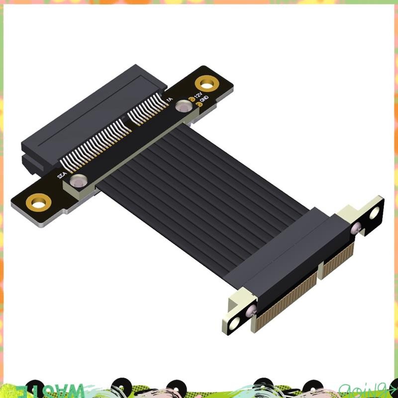Super PCI-E X4 ถึง X4 สาย PCI Express Riser Extender อะแดปเตอร์แปลง ...