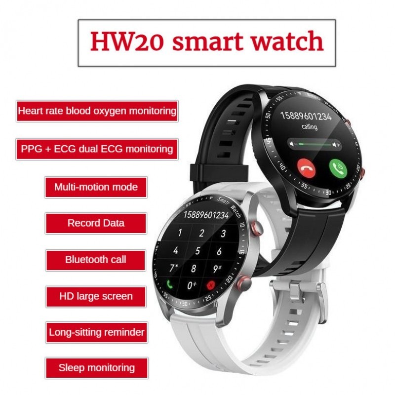 Hw20 สมาร์ทวอทช์ ECG+PPG สายสเตนเลส กันน้ํา I9 | Shopee Thailand