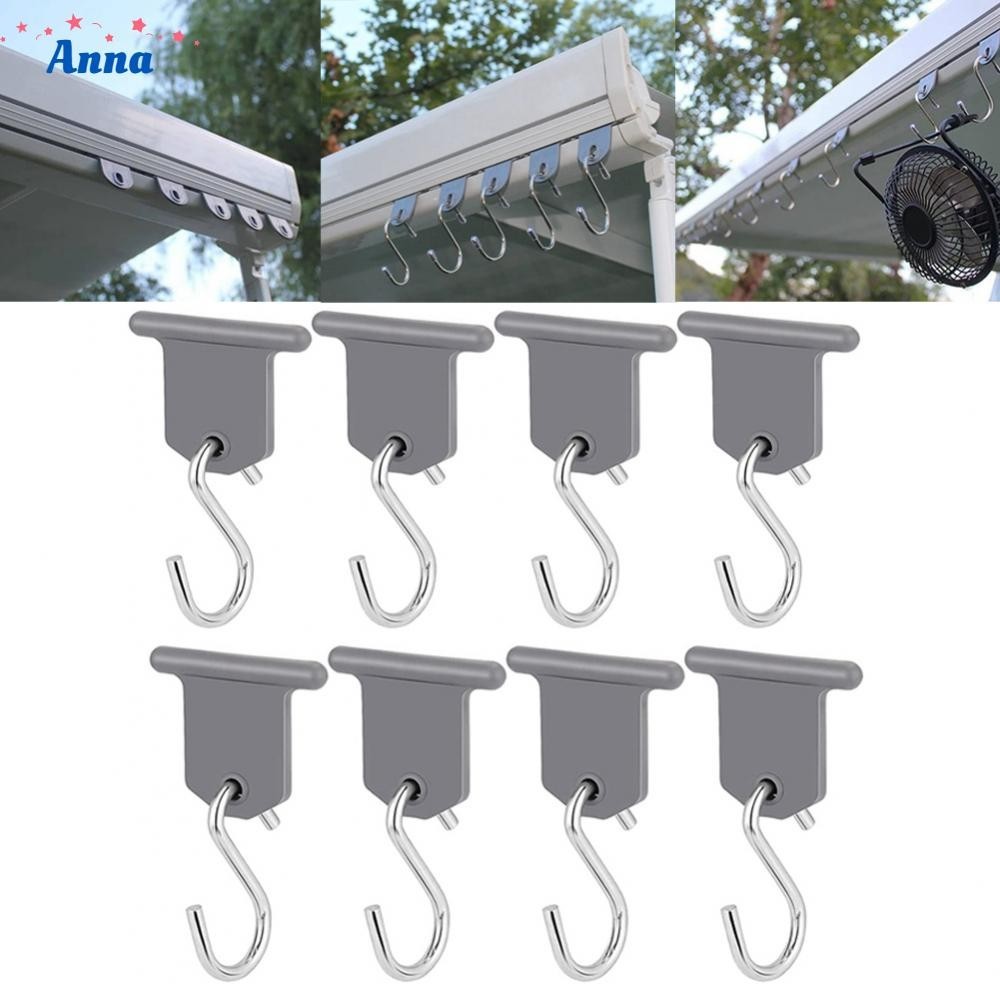 【Anna】8xCamping Awning Hooks-Clips RV Tent Hangers Light Hangers For ...