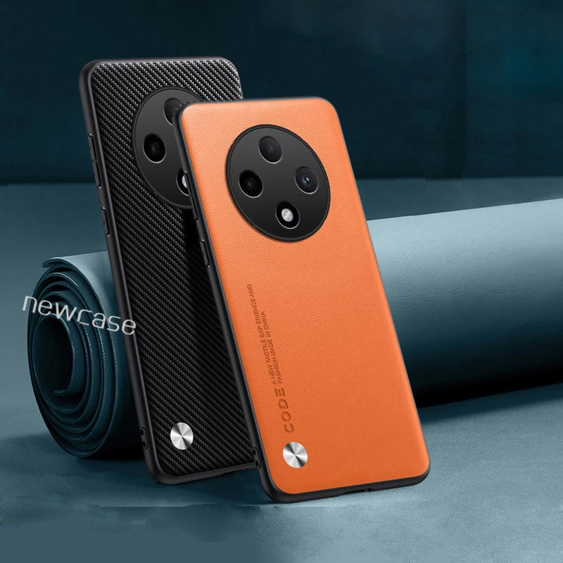 หรูหราปลอกมือถือหนังสําหรับoppo A3 Pro 5G 2024 A2 A2Pro A1 A1Proผิวธรรมดาป้องกันลายนิ้วมือเคส ...