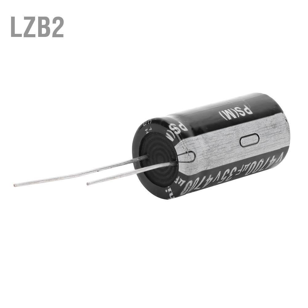 LZB2 10 ชิ้นสีดำ 35V 4700μF ตัวเก็บประจุอลูมิเนียมอิเล็กโทรลีติคมาตรฐาน Terminal 18x30 มม. ...