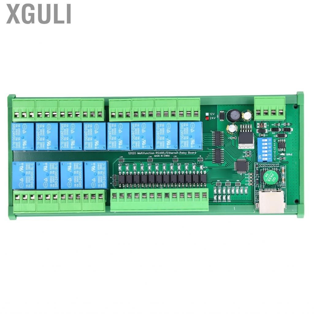 Xguli IP Network Controller 12 DIO 7 Instructions 2 in 1 RS485 Relay Switch Module RTU TCP for ...