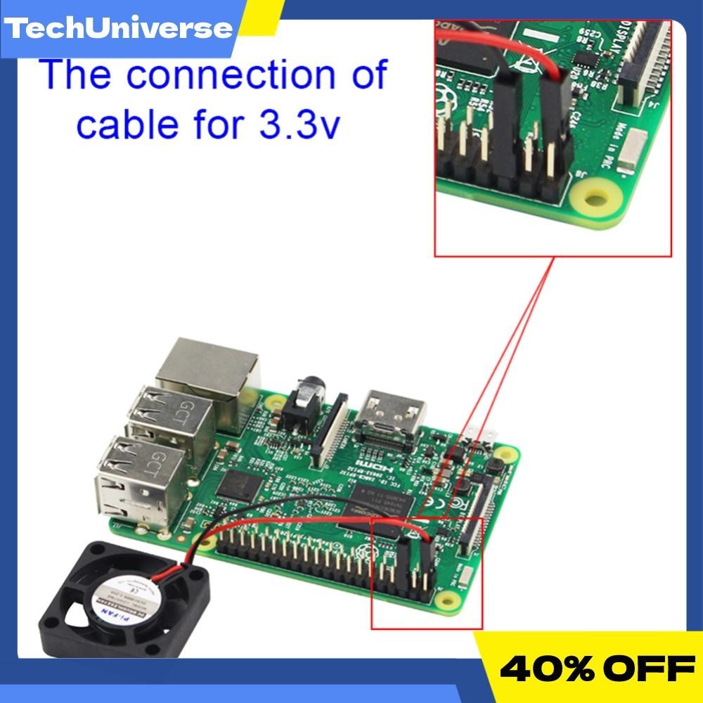 เหมาะสําหรับ Raspberry Pi RasPi 3 รุ ่ น B 2 รุ ่ น B/B + พัดลมระบายควา ...