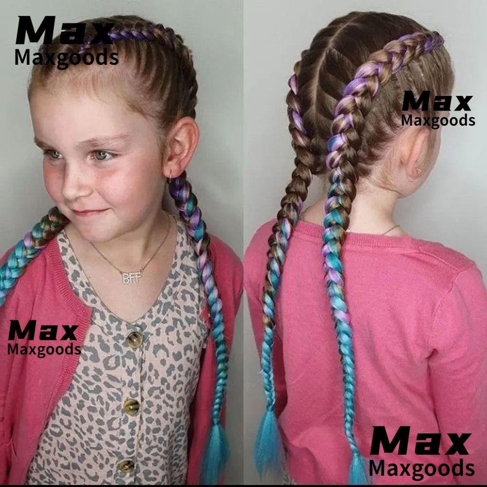 Maxg Braiding Hair Packs, ผม Braids Hairpiece สังเคราะห ์ Braiding Hair ...