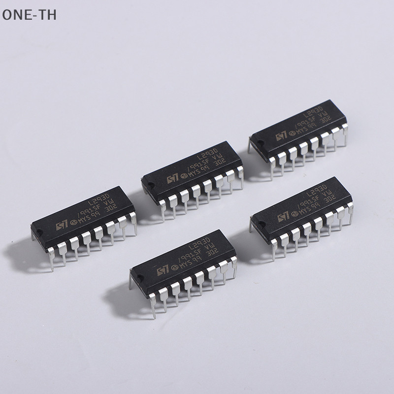 One-th 5 ชิ้น L293 L293D DIP16 DIP-16 IC มอเตอร์ไดรฟ์ชิป PAR Push ดึง 4 ...