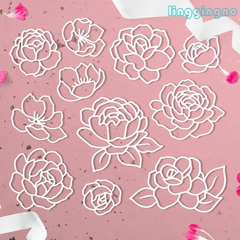 Rr Rose ดอกไม้ตัดโลหะตาย Handmade วันเกิดการ์ดอวยพรตกแต่ง | Shopee Thailand