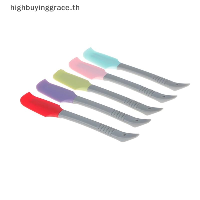 Hgth 1 ชิ้นมินิซิลิโคนครีมบัตเตอร์เค้กไม้พายผสม Batter Scraper แปรง ...