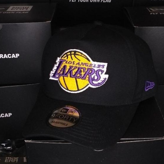 9forty Premium Lakers ปักหมวก Unisex / หมวก New Era Cap Catton Premium ...