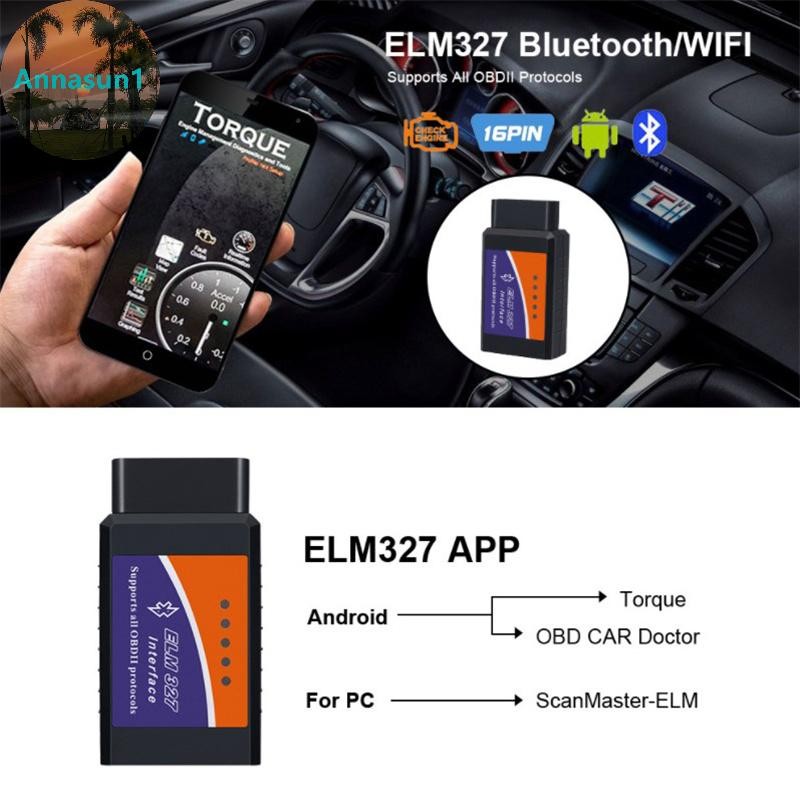 Annasun ELM327 V1.5 เครื่องสแกนเนอร์ Elm-327 เครื่องอ่านรหัส WIFI Elm 327 WIFI 1.5 เครื่องมือ ...