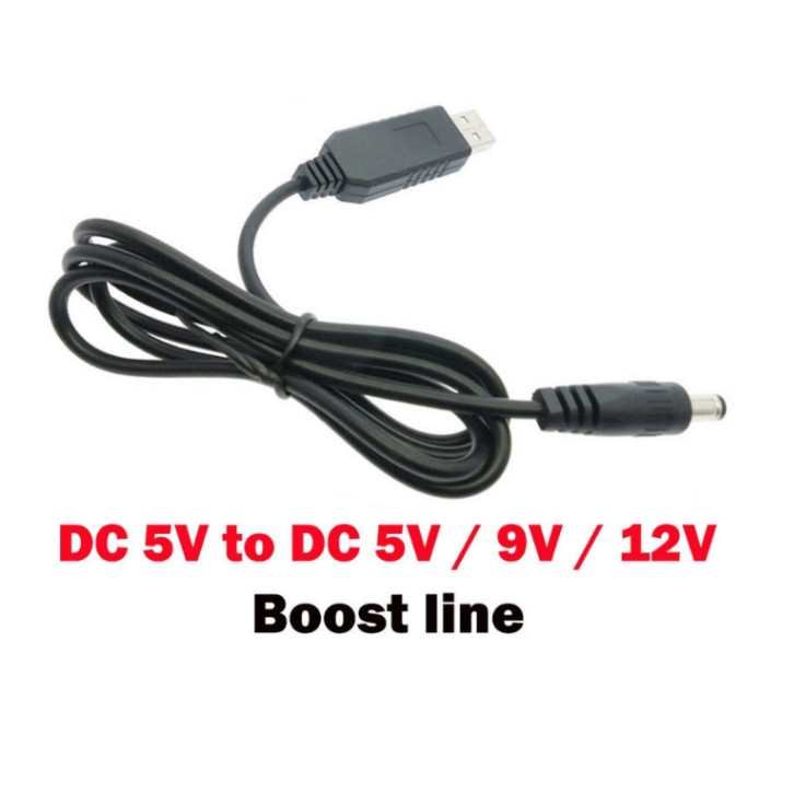 USB DC 5V to DC 9V 12V Step up Module Converter 2.1x5.5mm Male ...