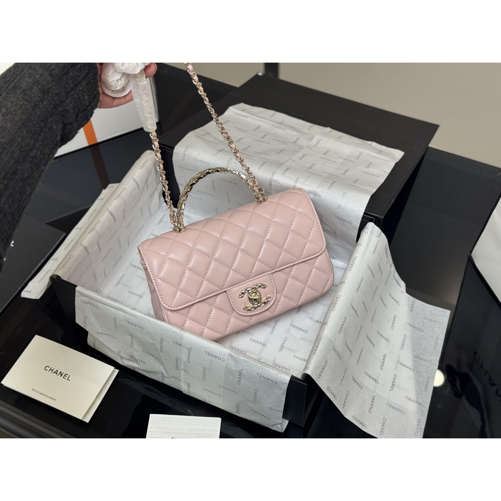 รูปลักษณ์สูง Mini CF Handle Hollow Handle Chain Bag สําหรับกระเป๋าสะพาย ...