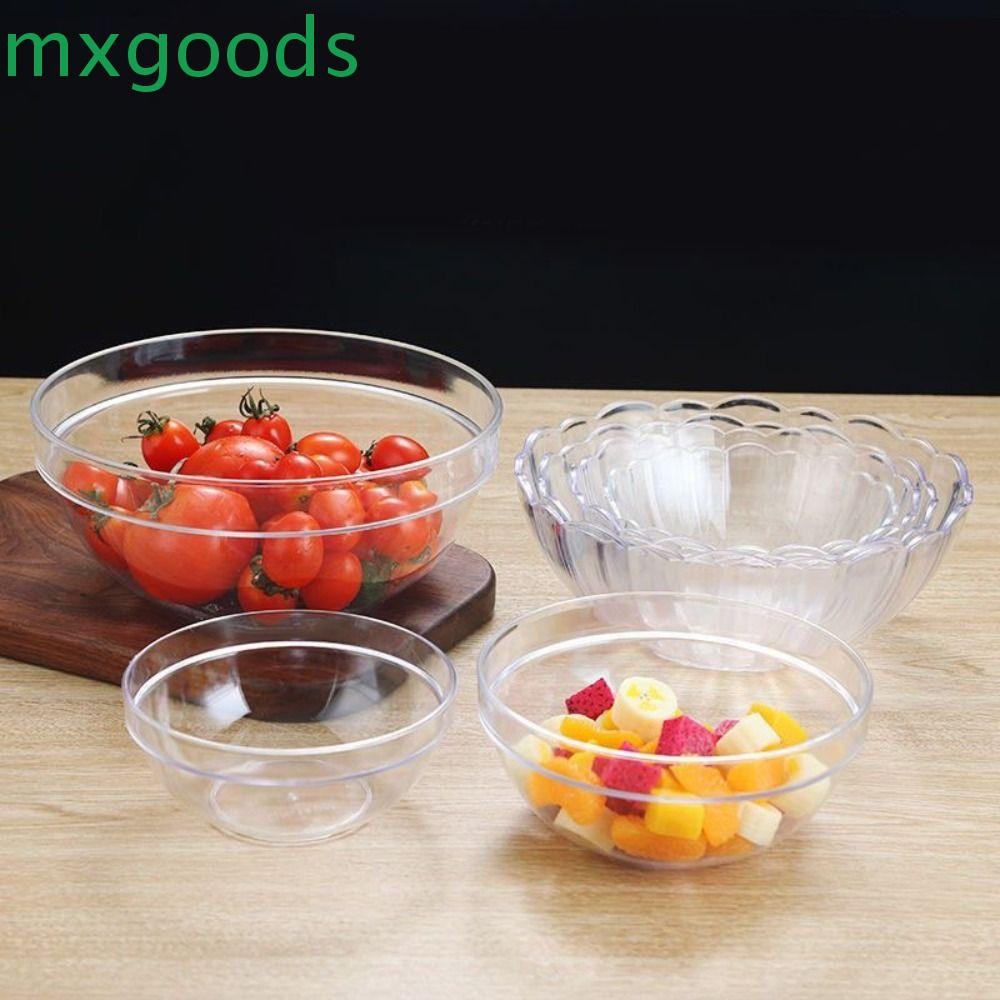 Mxgoods ชามสลัดอะคริลิค,ชามขนมเกรดอาหารความจุขนาดใหญ่,เครื่องใช้บนโต๊ะอาหารหนาอเนกประสงค์ชาม ...