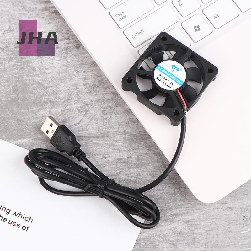 [JHA] 1 PC DC5010 พัดลมเงียบ 5V สาย USB มันตัวเชื่อมต่อความชื้นพัดลม PC คูลเลอร์ฮีทซิงค์ไอเสีย ...
