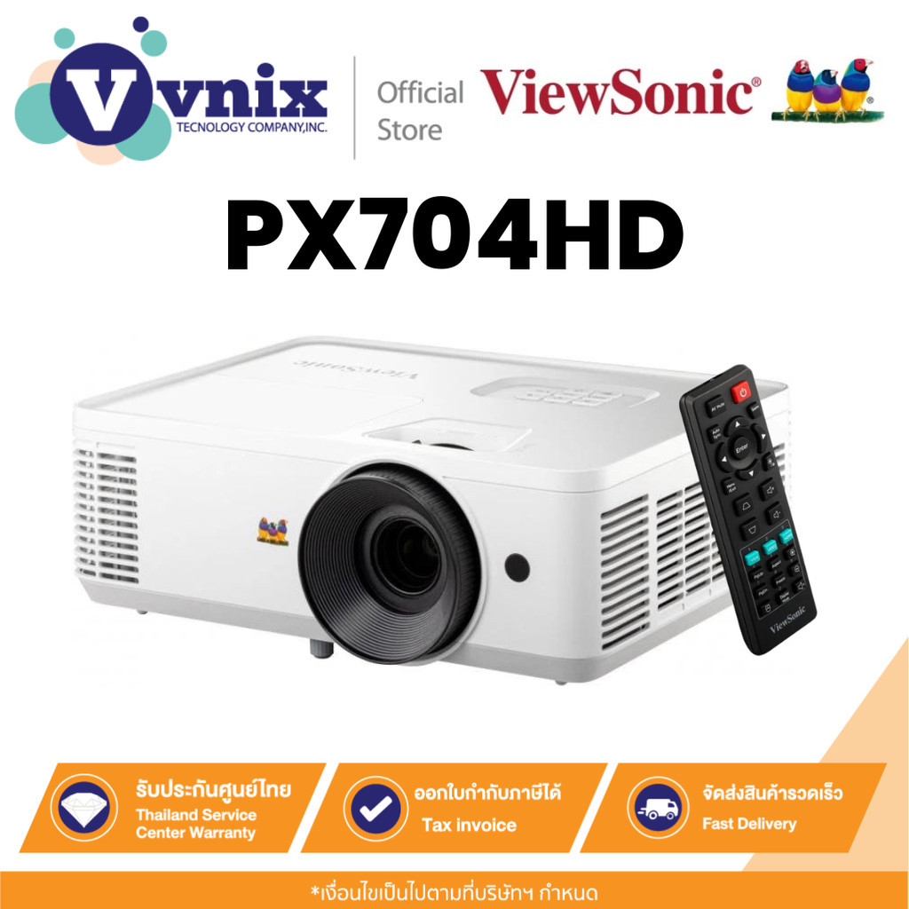 VIEWSONIC PX704HD โปรเจคเตอร์ 4,000 ANSI Lumens 1080p Home & Business ...