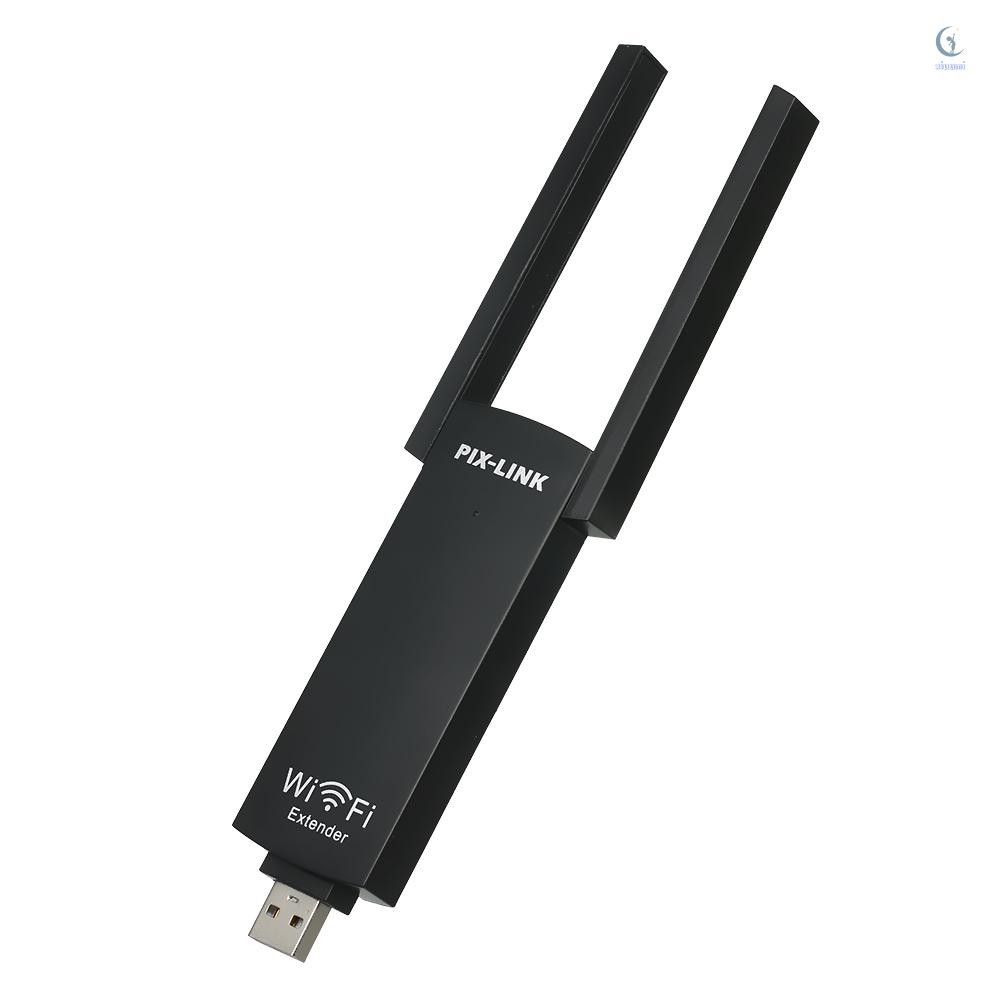 Pix-link USB Wi-Fi Range Extender ไร ้ สาย WiFi Repeater เสาอากาศคู ่ ...